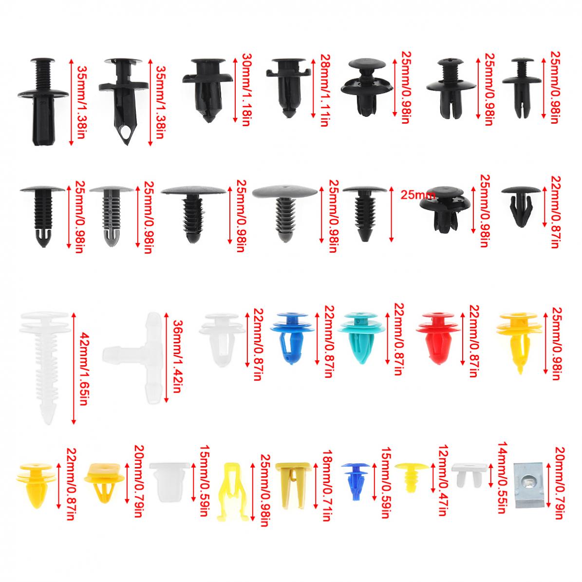 500pcs 30 Kinds Universal Plastic Car Body Bumper ... – Grandado