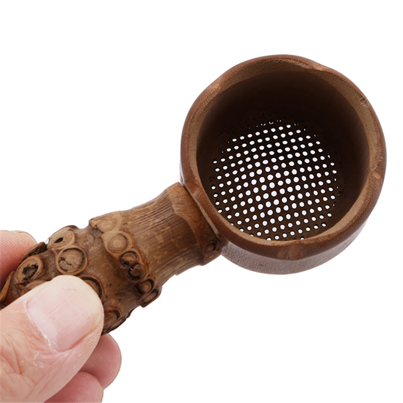 Natural Bamboo Tea Strainer Infuser Filter Infusor Tea Tools Sieve For ...
