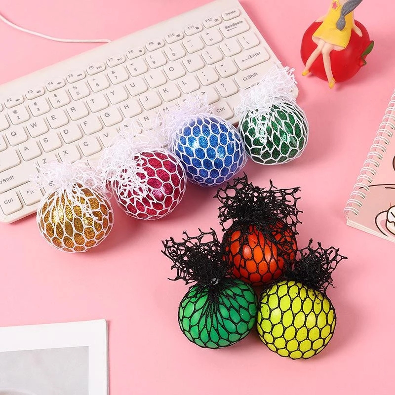 Mesh Ball Stress Glowing Squeeze Grape Toys Anxiet... – Vicedeal
