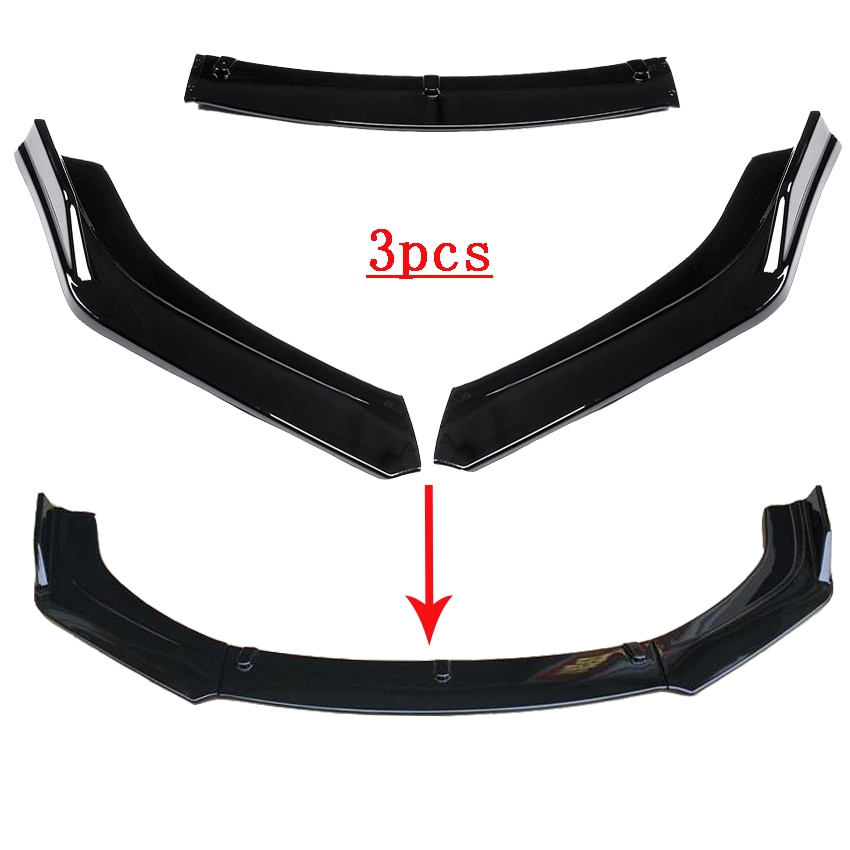 3pcs Car Front Lower Bumper Lip Spoiler Body Kit F... – Vicedeal