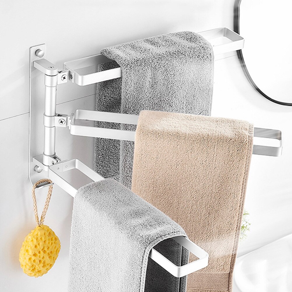 Towel Bar With Hook Kitchen 180 Rotating Organizer... – Grandado