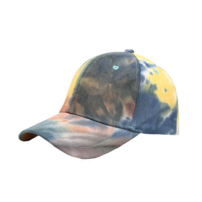 Unisex Cotton Tie-dyed Denim Beach Caps Trend Peak... – Vicedeal