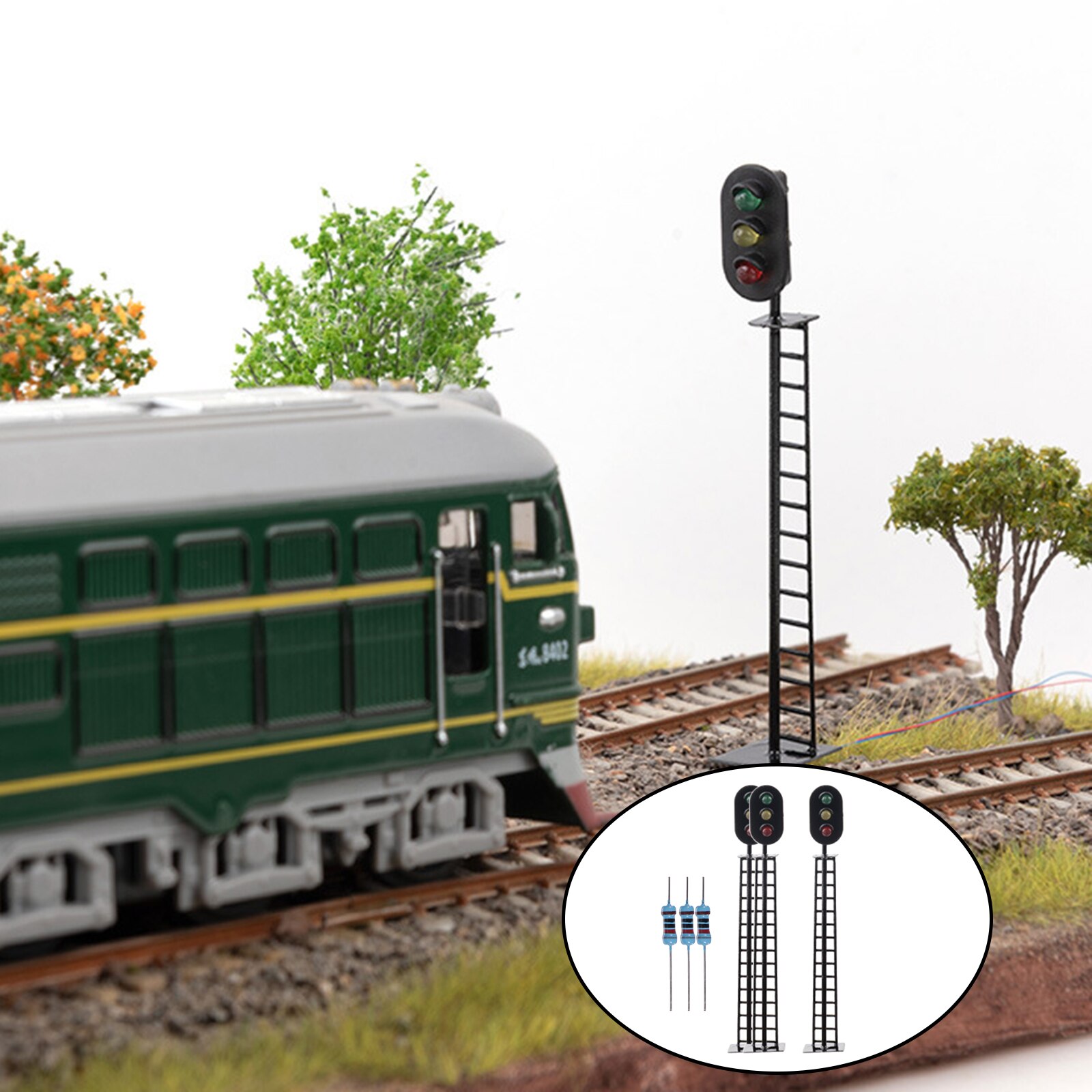 3PCS Model Railroad Train Signals Light Traffic Li... – Grandado