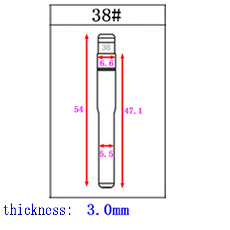 #38 Universal 38# Folding Remote Car Key Blank Fli... – Grandado