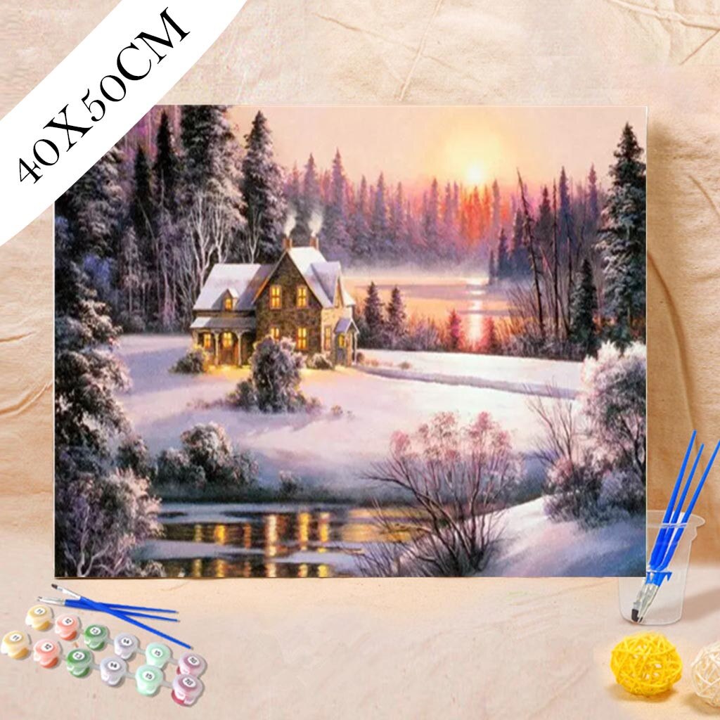 HandPainted On Canvas With Framed Oil Picture Draw... – Grandado