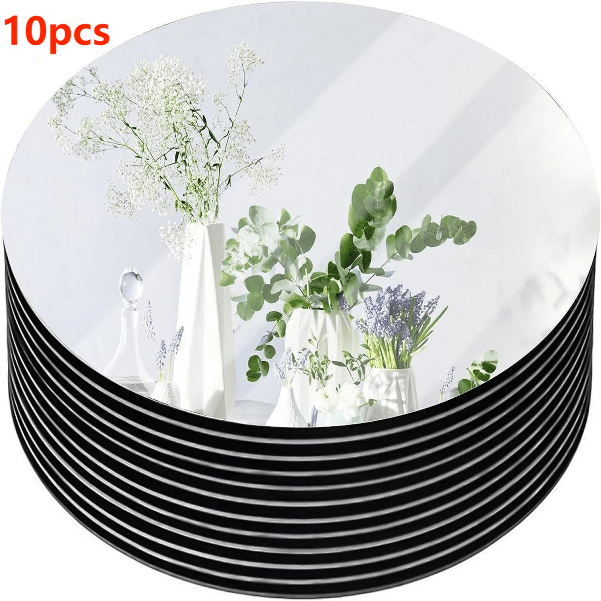 10PCS Acrylic Round Mirrors For Centerpieces Circl... – Vicedeal
