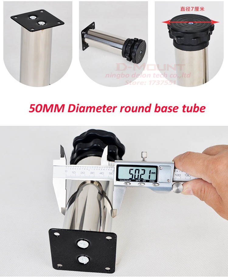 (4 feet)15-18.5cm high size adjustable stainless p... – Grandado