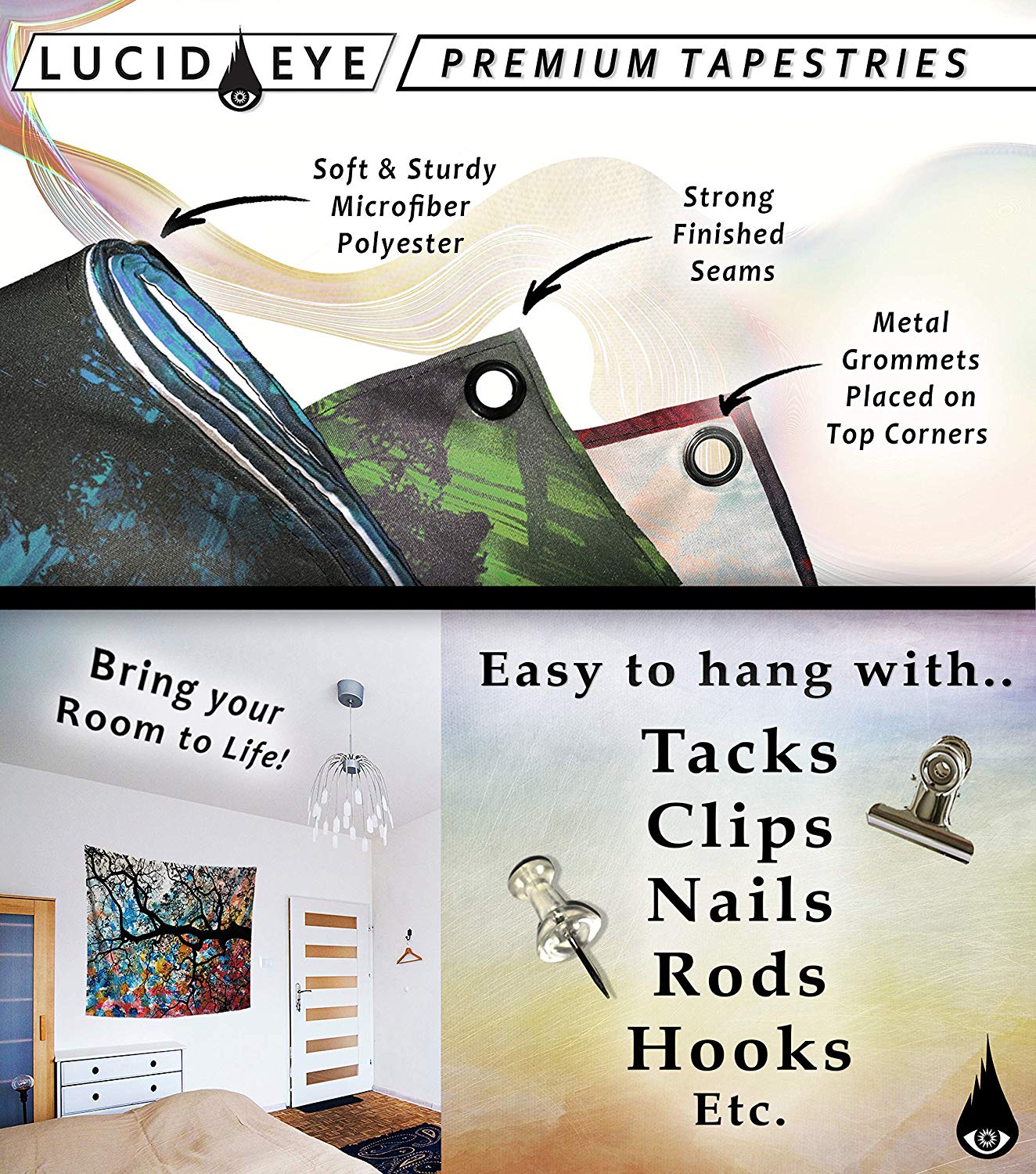 Chi Tree Japanese Cherry Blossom Wall Decor Tapest... – Grandado