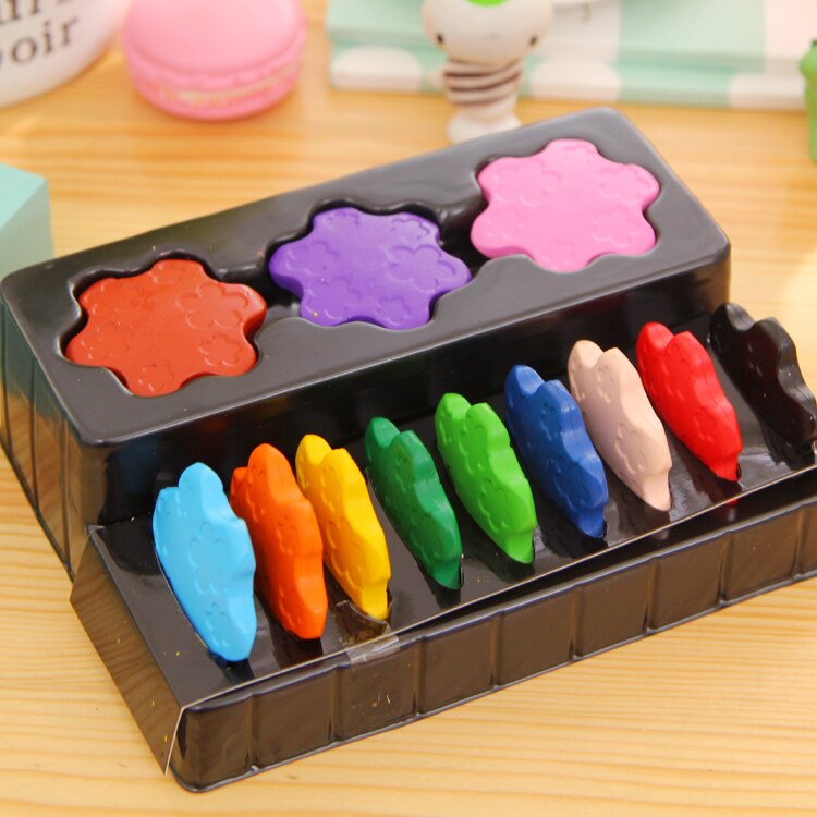 cute finger snowflake shape oil pastel for kids pa... – Vicedeal