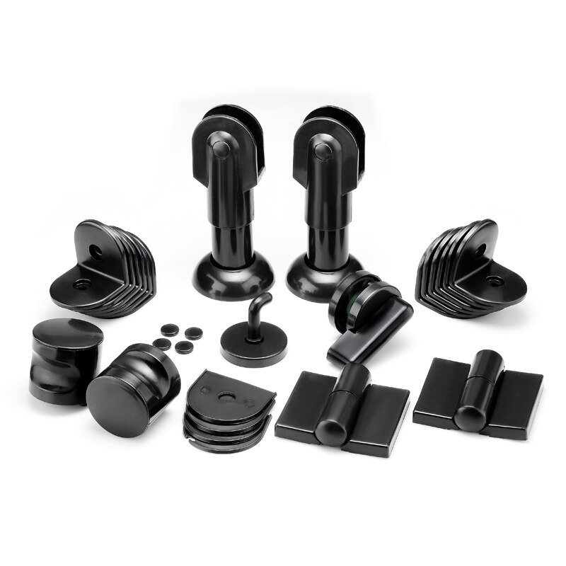 NYLON BLACK TOILET CUBICLE PARTITION NY001 Washroo... – Grandado