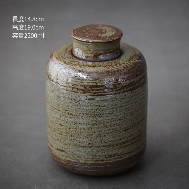 Japanese-style Rough Pottery Shadow Tea Pot Handma... – Grandado