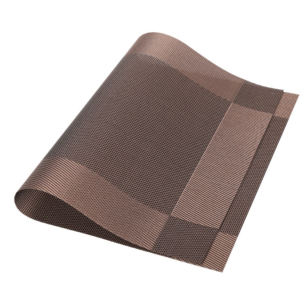 4 Pcs Placemat PVC Dining Table Mat Plate Pads Bow... – Grandado