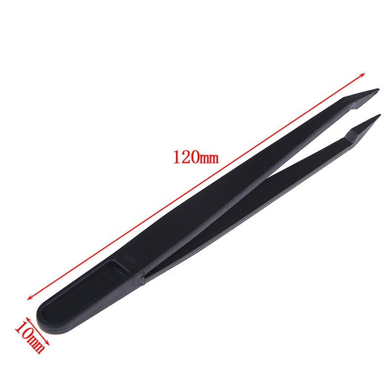 Carbon Steel High precision black curved tweezer D... – Grandado