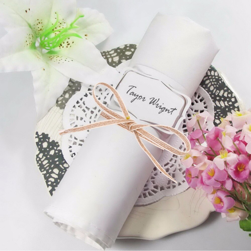 Staraise DIY Flax Hemp Ribbon White Line Hemp Deco... – Vicedeal