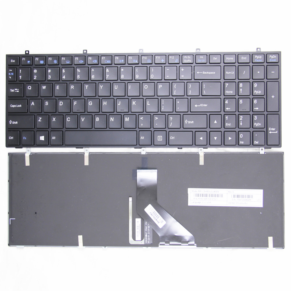 US English Laptop Keyboard Original For Clevo W350... – Grandado