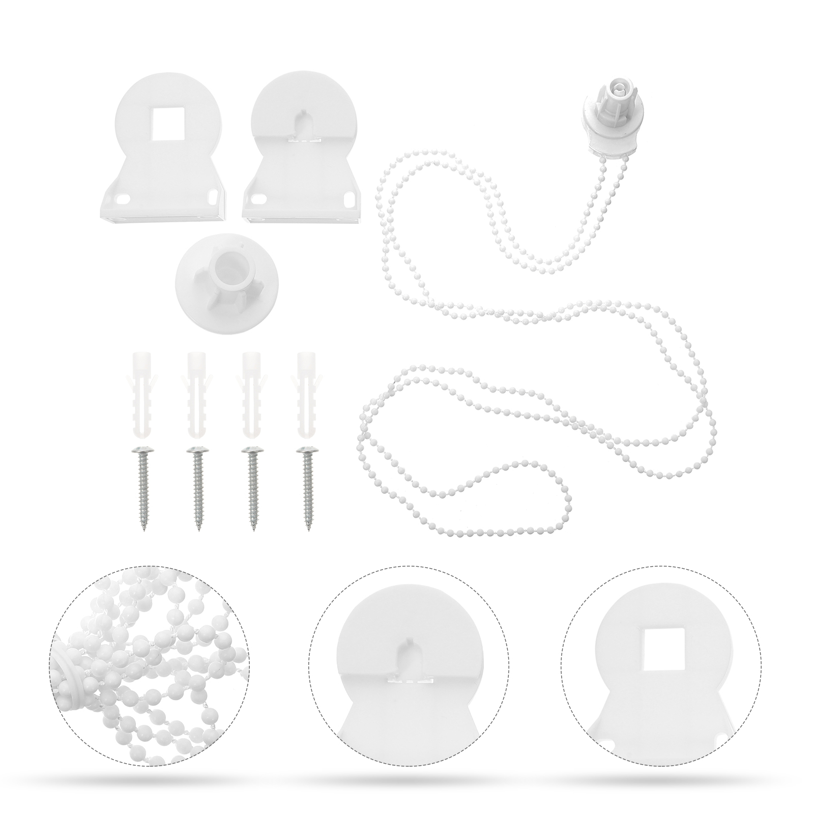 1 Set di accessori per tende a rullo viti per tend... – Grandado