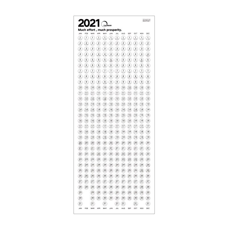 1pc Fresh Wall Calendar 365days Paper Calendar Dai... – Grandado