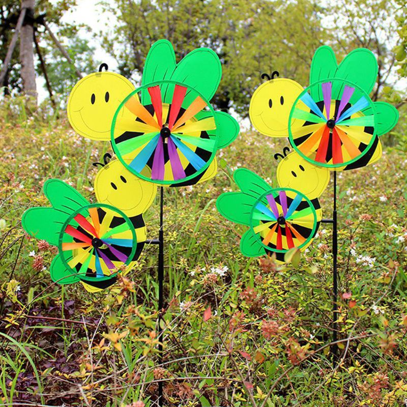1PC 3D Large Cute Animal Bee Windmill Wind Spinner... – Grandado