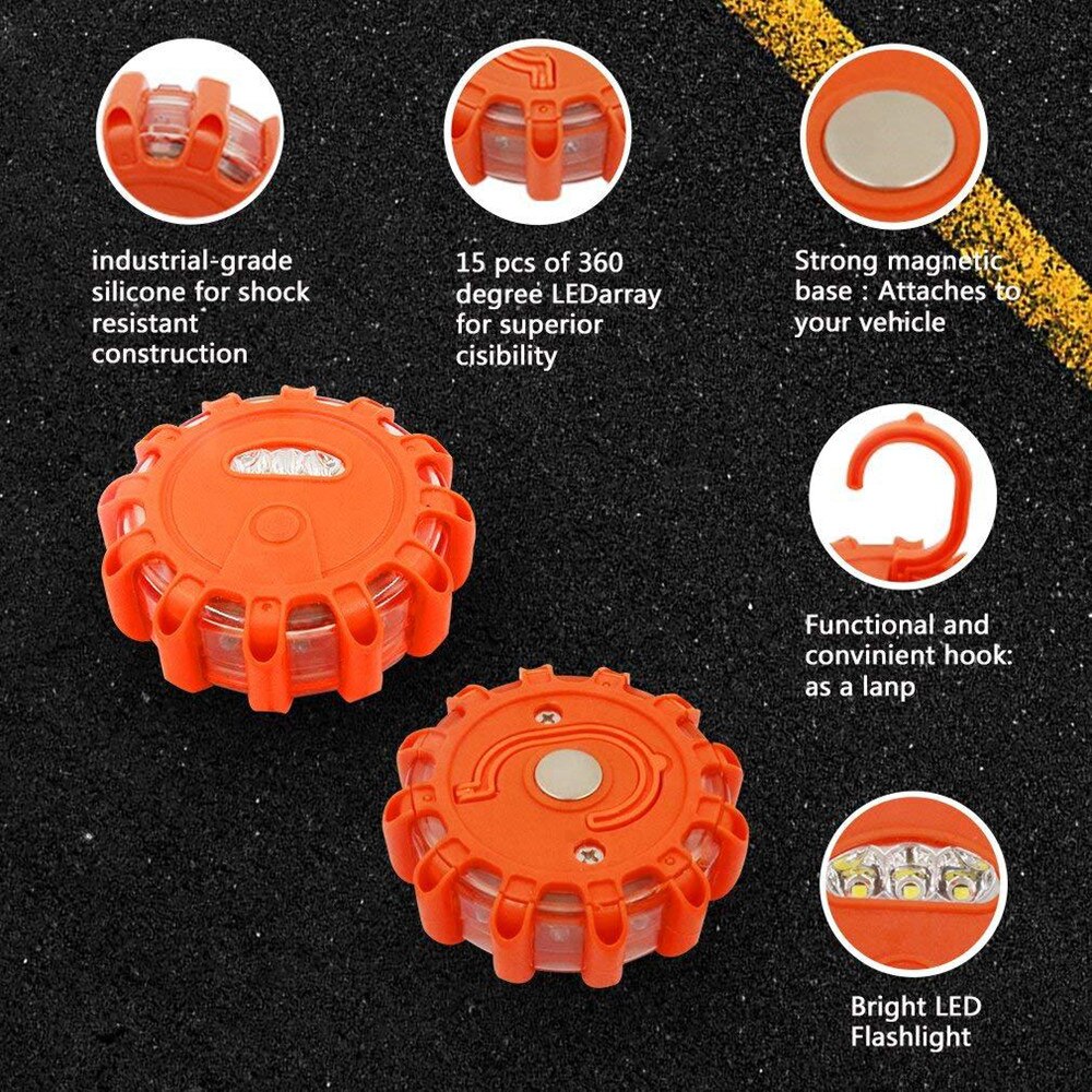 Magnetic Emergency Roadside Safety Light IP44 Road... – Grandado