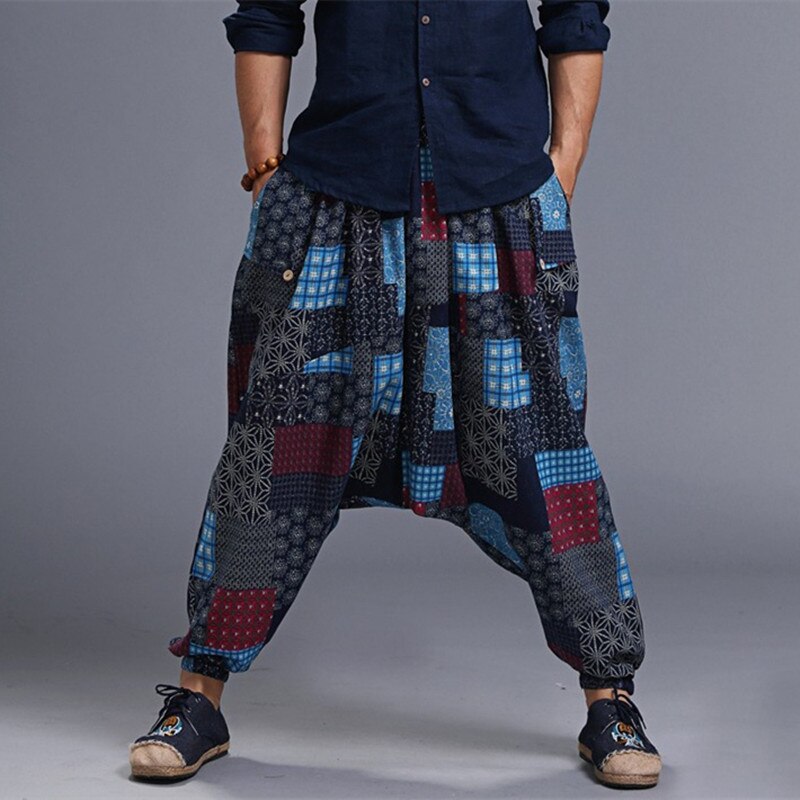 Hip Hop Japanese Streetwar Cotton Linen Harem Pant... – Grandado