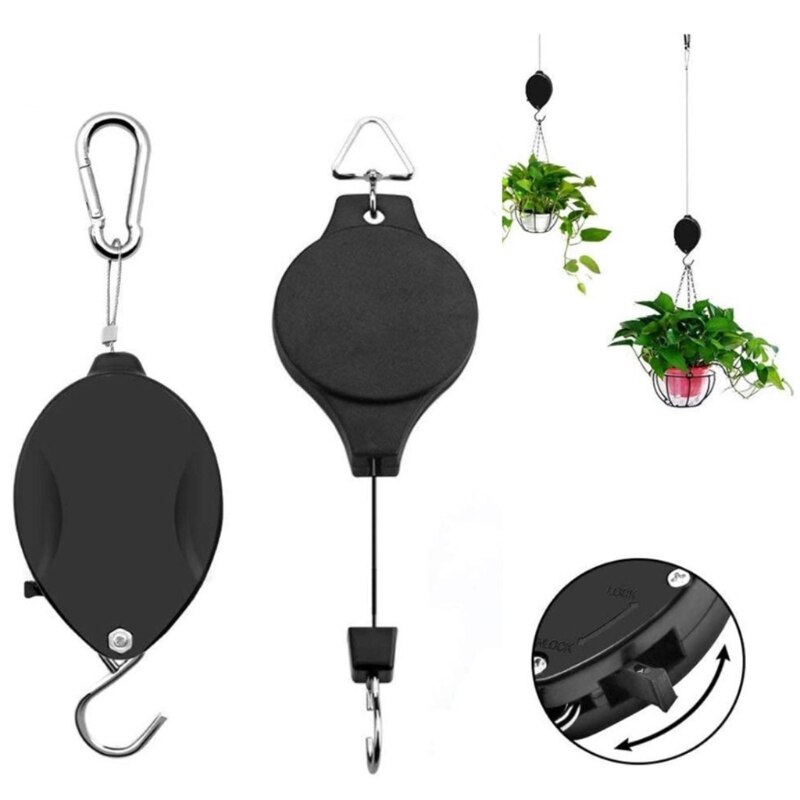 Intrekbare Plant Katrol Hanger Opknoping Planter B... – Grandado