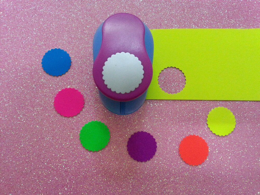 free ship 1 inch wave circle craft punch eva punch... – Grandado
