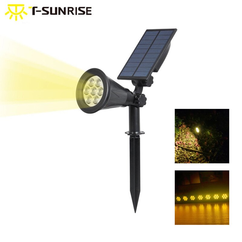 T-SUNRISE Waterproof 7 LEDs Solar Powered Light Ou... – Grandado