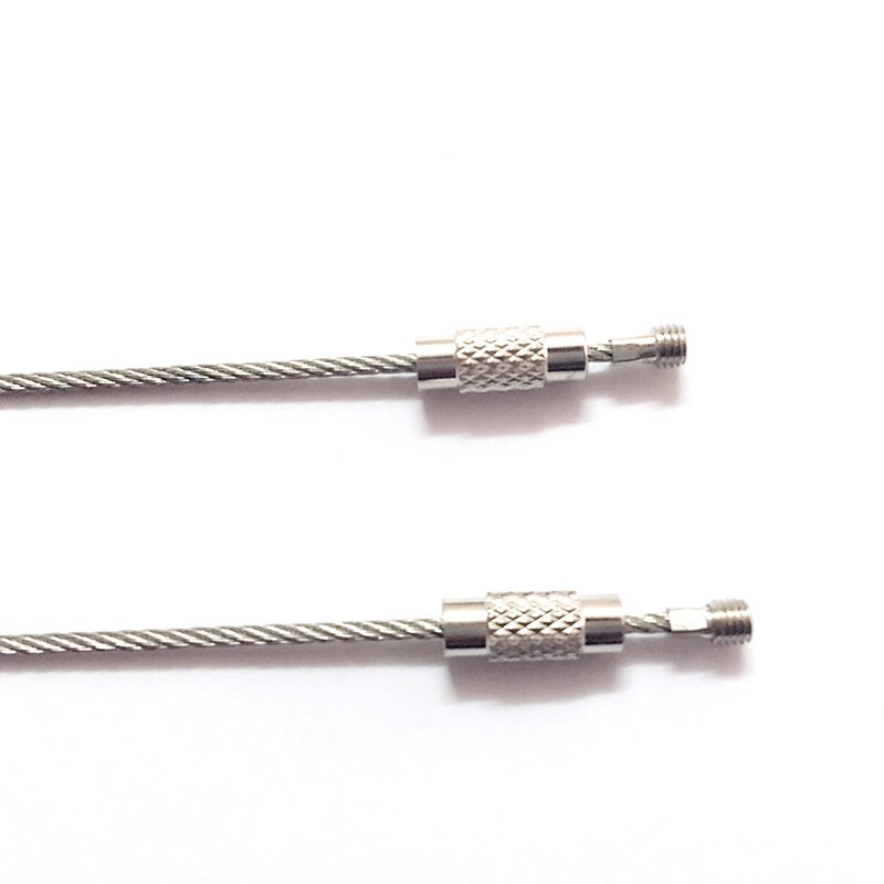 10pcs/lot 15cm Stainless Steel Wire Keychain Cable... – Grandado