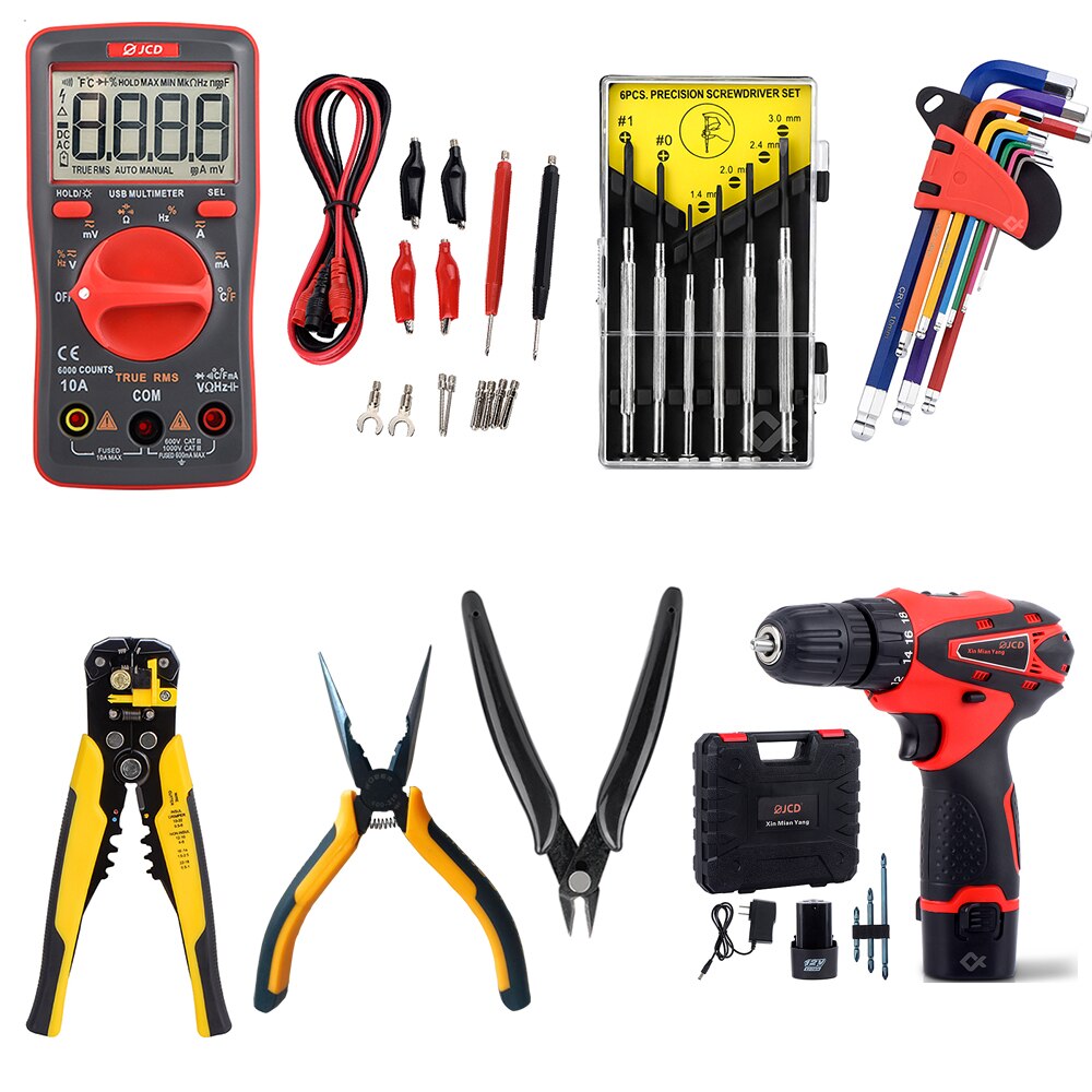 Tester Multimeter Power Tools Combo Kit Cordless D... – Vicedeal