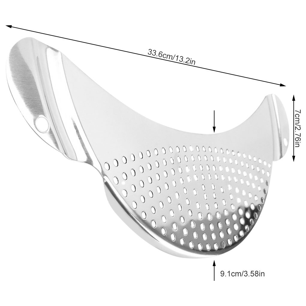 Rvs Pan Pot Zeef Water Filter Met Verzonken Handgr... – Grandado