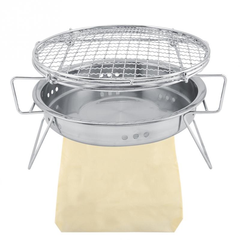 Parrilla de barbacoa de acero inoxidable con red, ... – Grandado