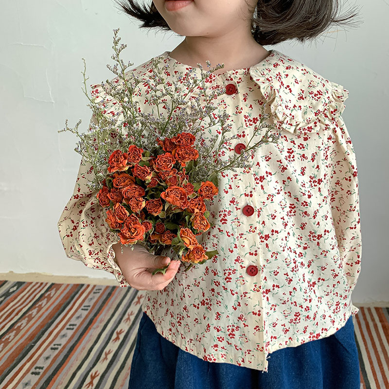 MILANCEL 2022 Spring Kids Clothes Floral Girl Blou... – Vicedeal