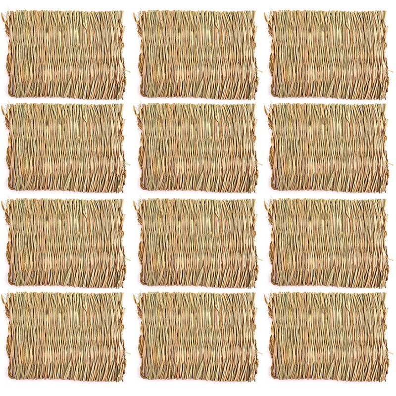 12 Packs of Rabbit Woven Bed Mats-Straw Mat Animal... – Vicedeal