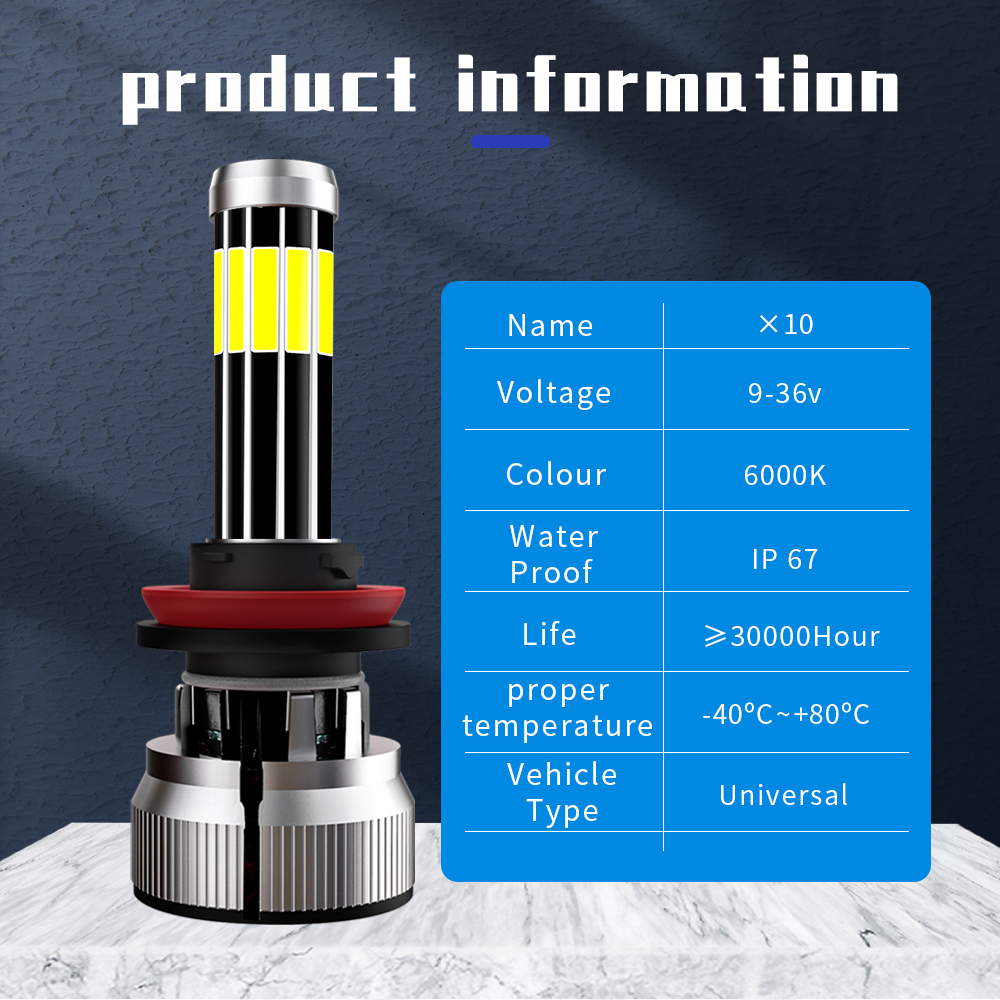 H7 LED Mini Canbus H4 H1 HB3 HB4 9012 Turbo Bi 360... – Grandado