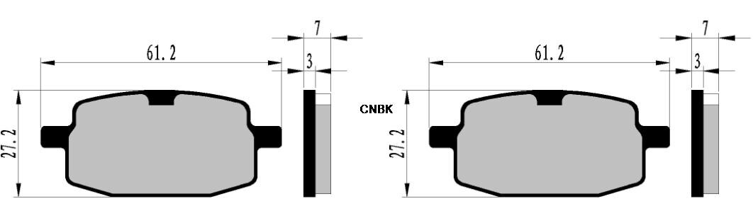 Rem Schoen Pads Set Voor Adly Straat Fiets 100 Zil... – Vicedeal