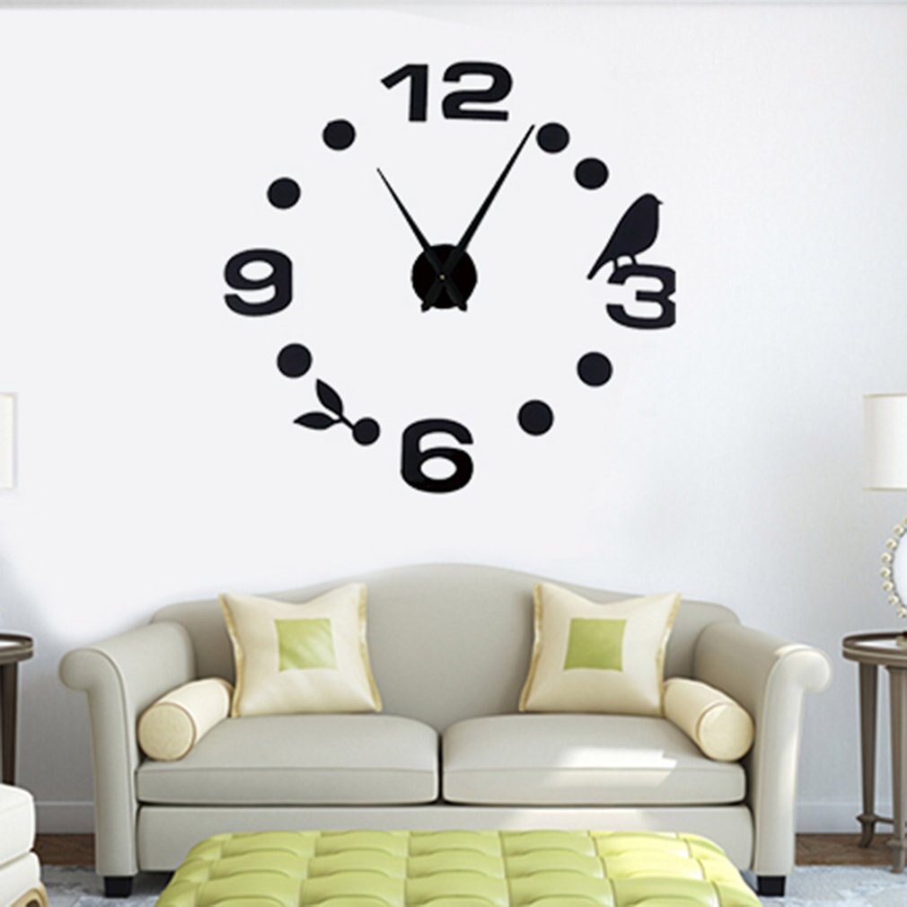 DIY large size 1 meter Nordic bird digital clock – Grandado