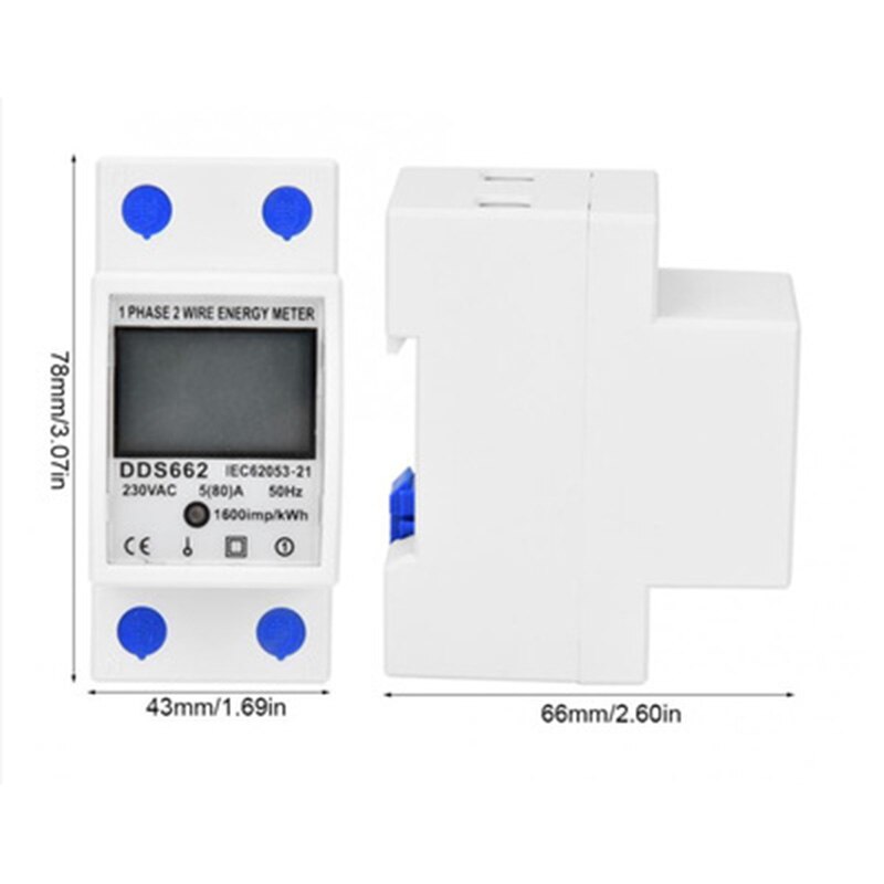 Electricity Power Energy Meter 1 Phase 2 Wire Ener... – Grandado