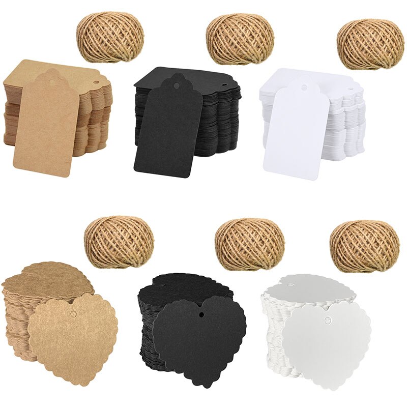 20pcs/lot Packaging Tags Handmade Hang Tag Kraft P... – Vicedeal