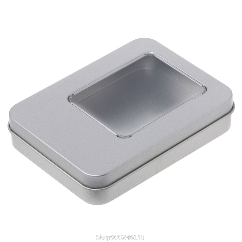 Rectangular Tin Silver Storage Box Case Organizer ... – Vicedeal