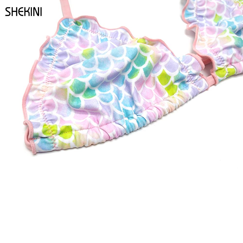 SHEKINI Girls Halter Triangle Bikini Ruffled Trim ... – Grandado