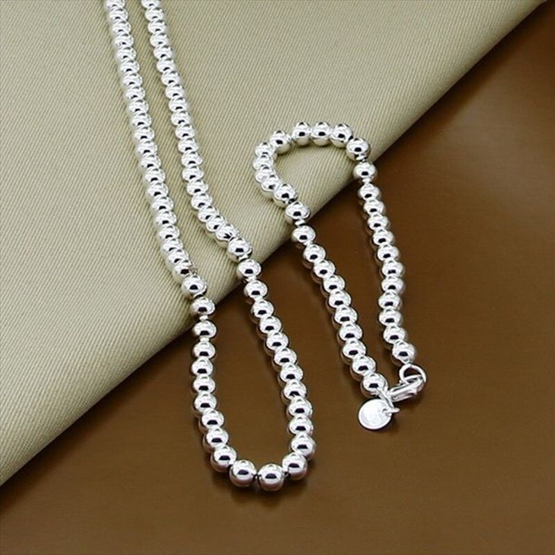 Puur Zilver 925 Sieraden Sets Voor Vrouwen 8Mm Boe... – Vicedeal