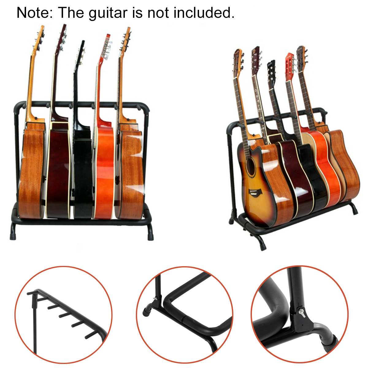 5 piece guitar Holder Stable Multiple Folding Disp... – Vicedeal