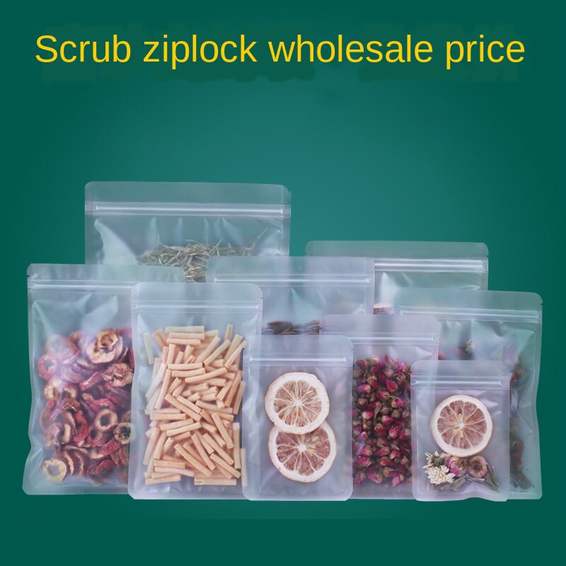 Ziplock Zak Transparante Frosted Ziplock Zak Voeds... – Vicedeal