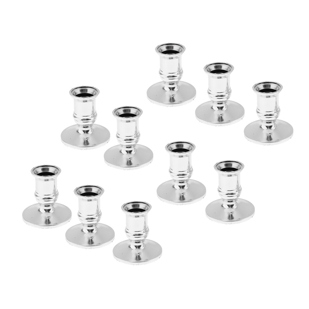 10pcs Plastic Tabletop Pillar Candle Base Electron... – Grandado