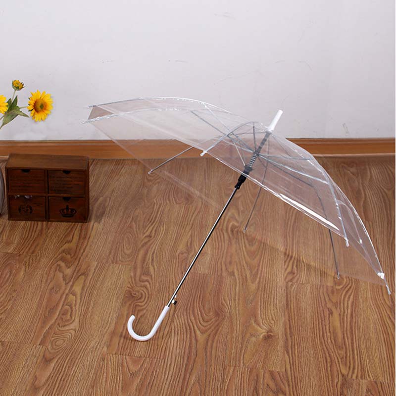 Portable Transparent Clear Umbrella Long Handle Se... – Grandado