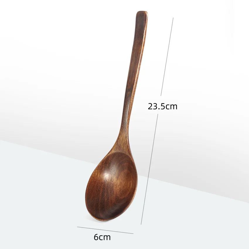 Wooden Spoon Cooking Spoon Bamboo Wave Pattern Kit... – Grandado