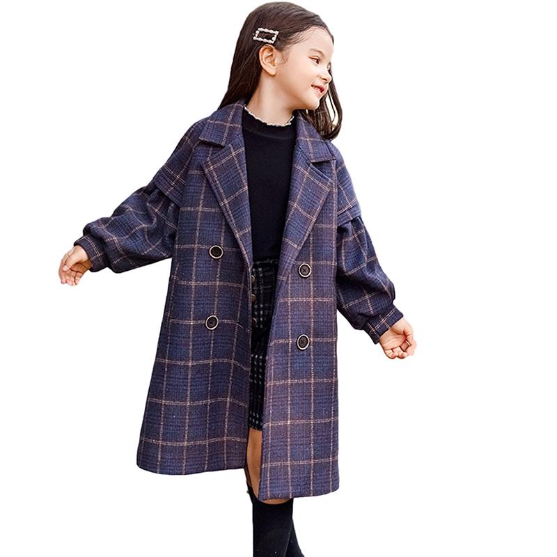 Autumn Winter Kids Girl Overcoat Wool Jacket For G... – Grandado