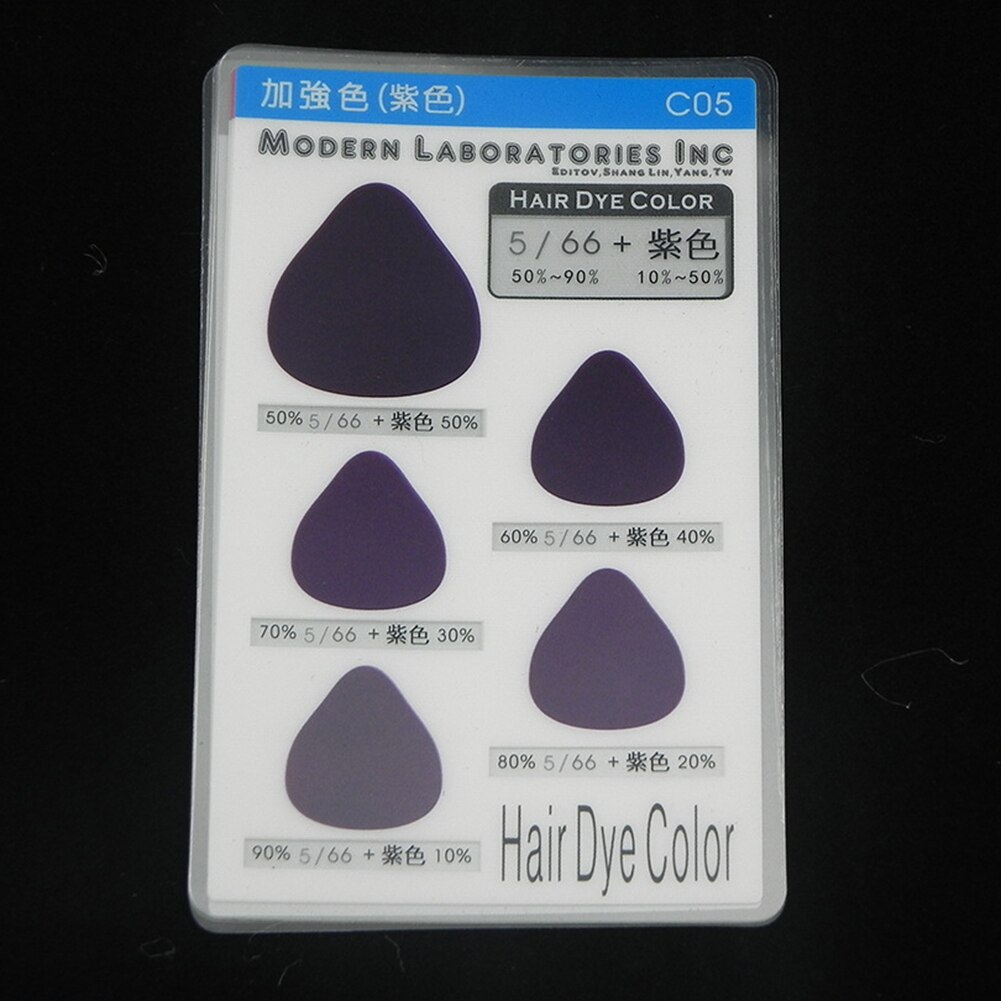 Hair Color Chroma Tone Card Pigment Mixture Palett... – Vicedeal