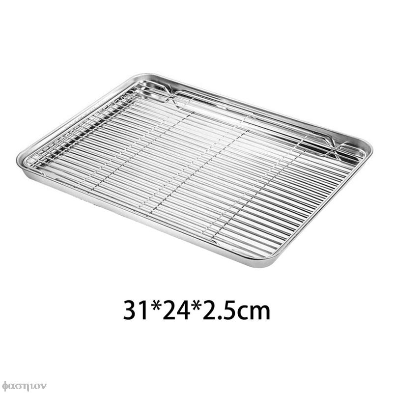 Stainless Steel Baking Tray With Removable Cooling... – Grandado