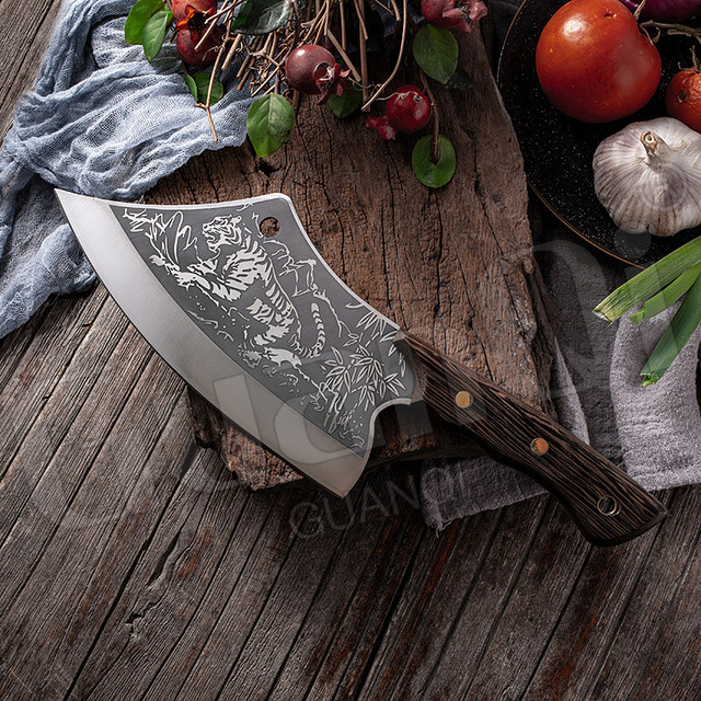 Handgemaakte Roestvrijstalen Keukenmes Vlees Cleav... – Grandado